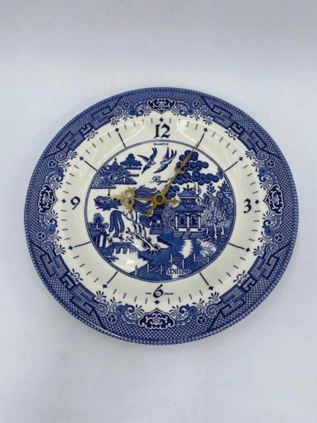 Vintage Blue Willow Wall Clock - Blue Willow Wall Clock - Blue Willow ...