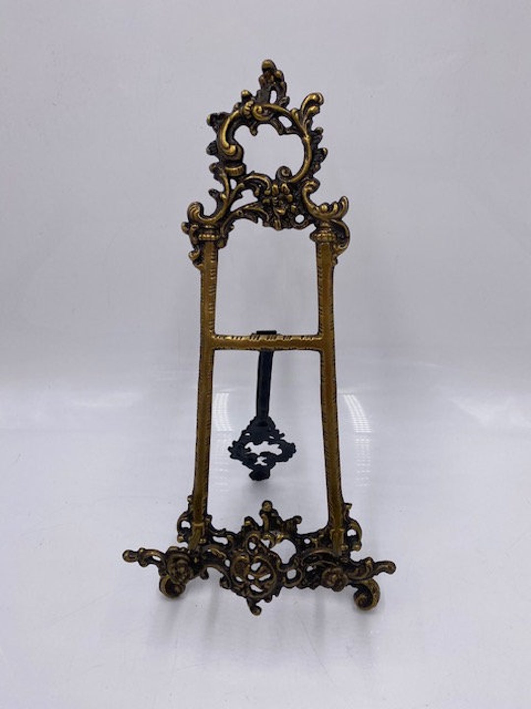 Vintage Solid Brass Easel Solid Brass Easel Brass Easel Vintage Easel ...