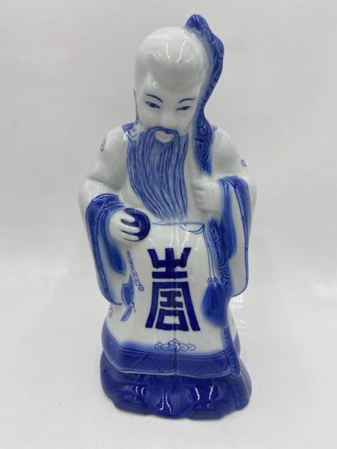 Vintage Blue and White Figurine - Blue and White Figurine - Vintage ...