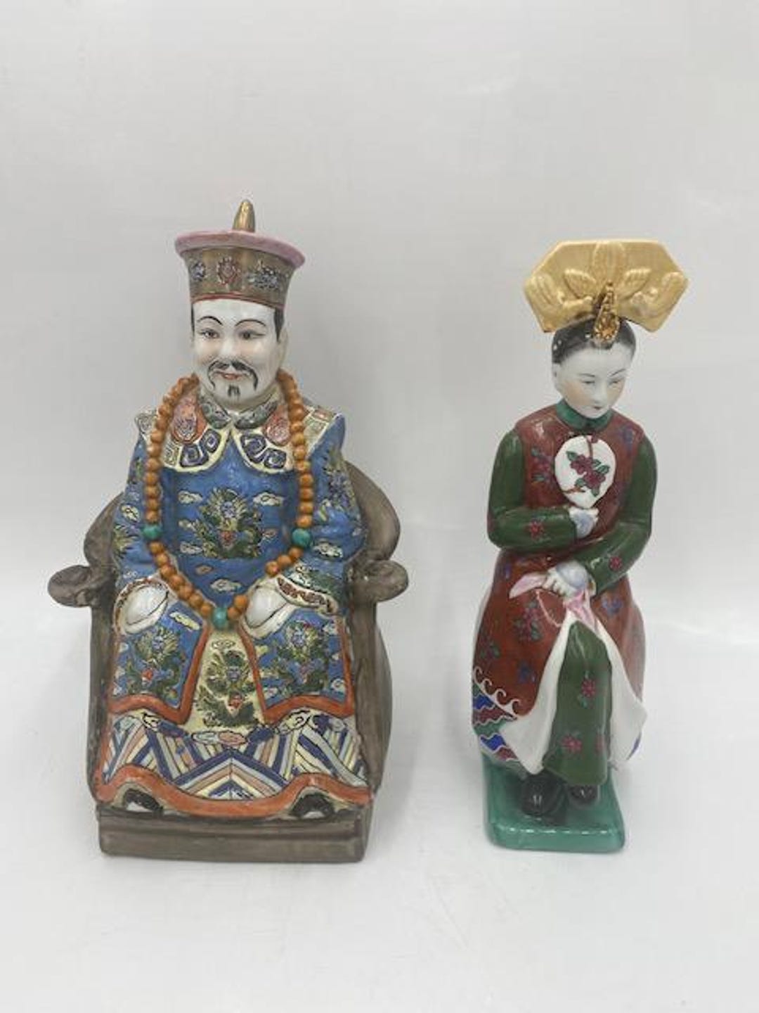 Vintage Asian Emperor Empress Figurine - Asian Emperor Empress Figurine ...