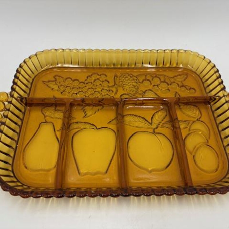 Glass Relish Tray - Etsy