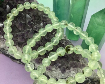 Clear Quartz Crystal Cluster With Prehnite, Epidote and Small Red ...