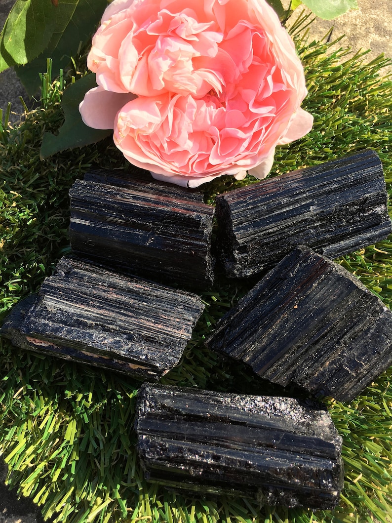 Large Raw Black Tourmaline Rough Crystal Healing Protects & - Etsy