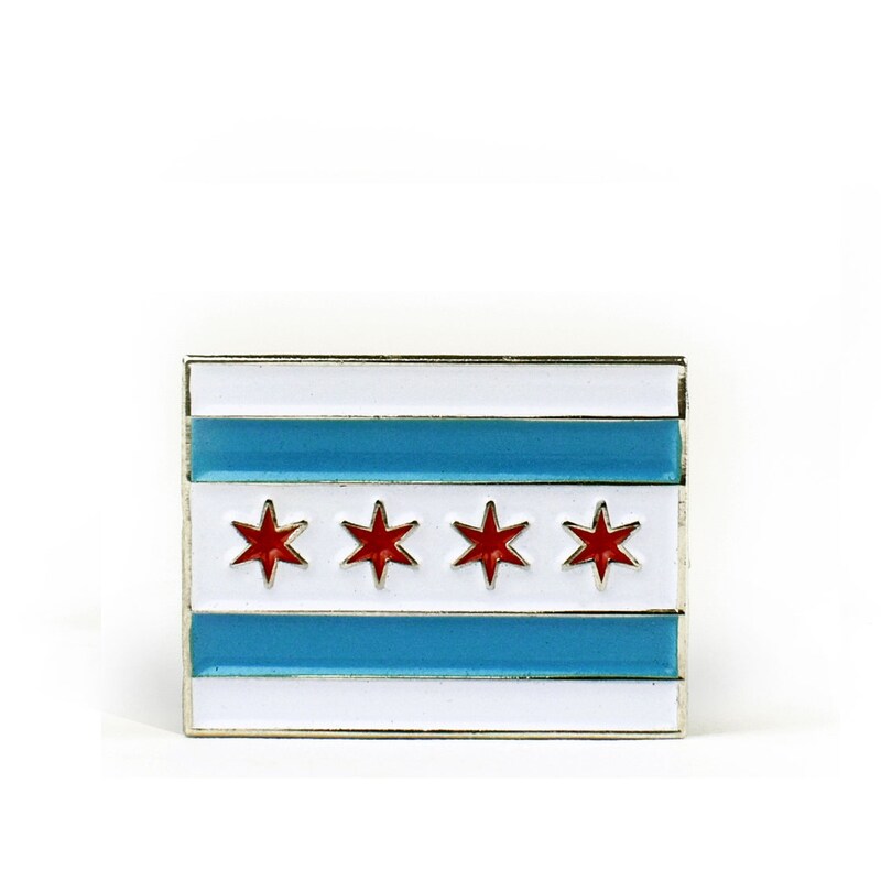 Chicago Enamel Pin - Etsy