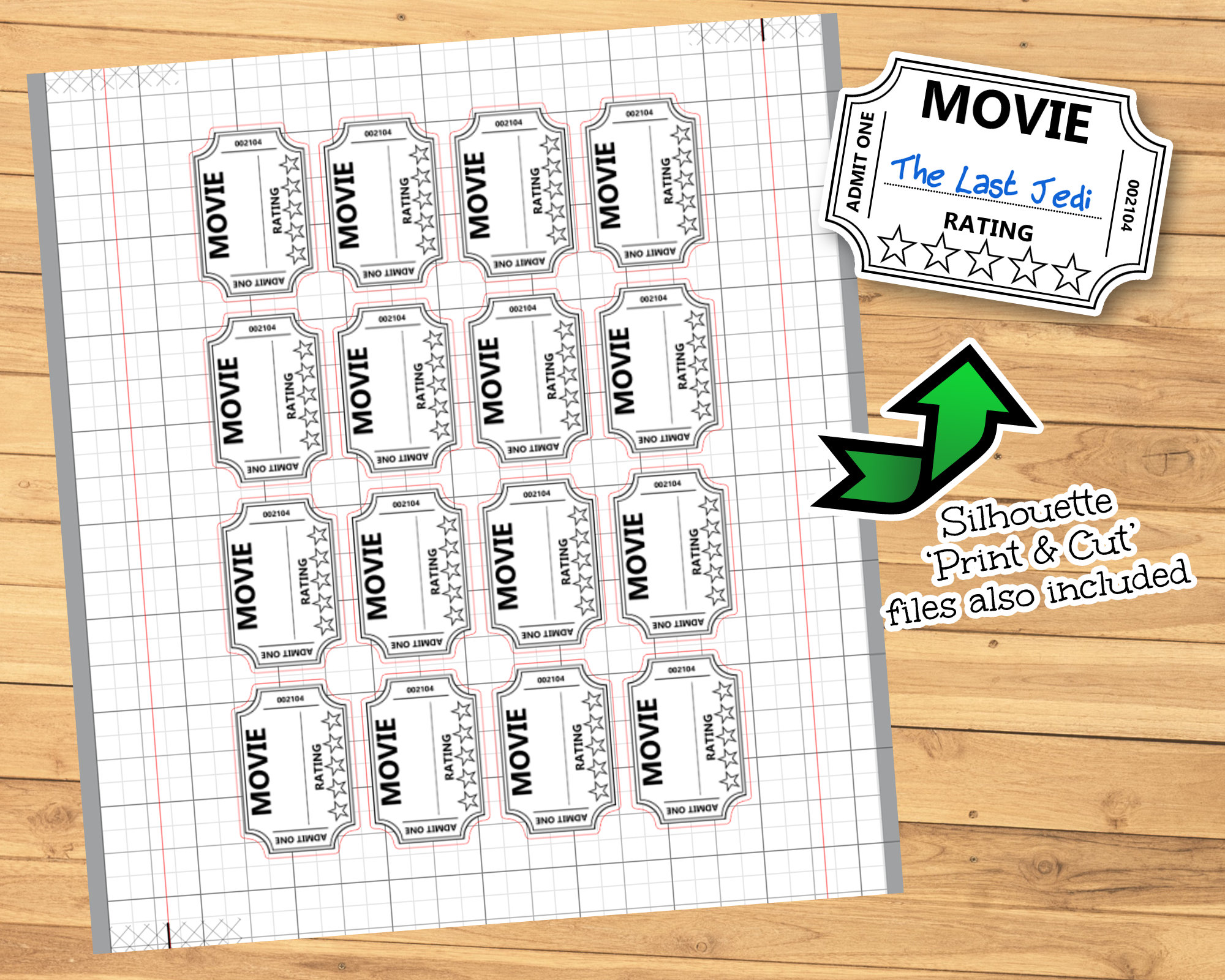 Vintage Ticket Sticker Movie Log Sticker Show Ticket Sticker Movie ...