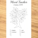 Monthly Mood Tracker Tree Nature Editable Printable PDF for Bullet ...