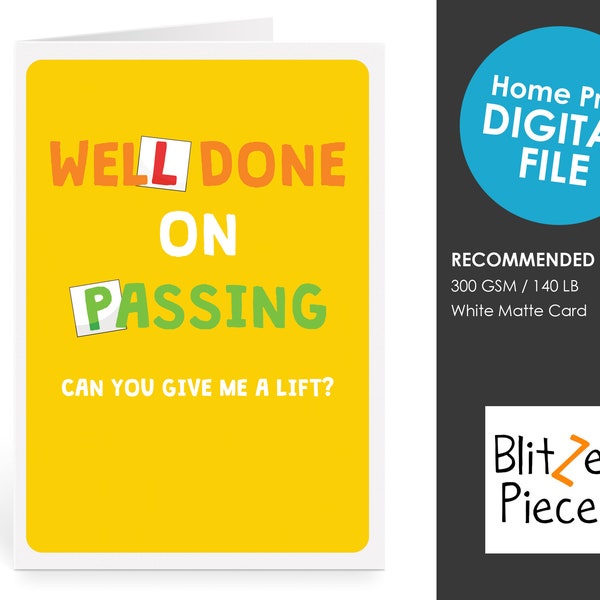 Theory Passing Card - Etsy