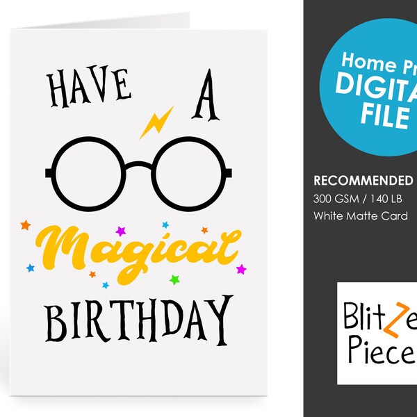 Potter Birthday Card - Etsy