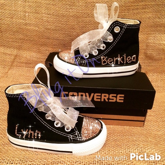 Swarovski Converse toddler Etsy