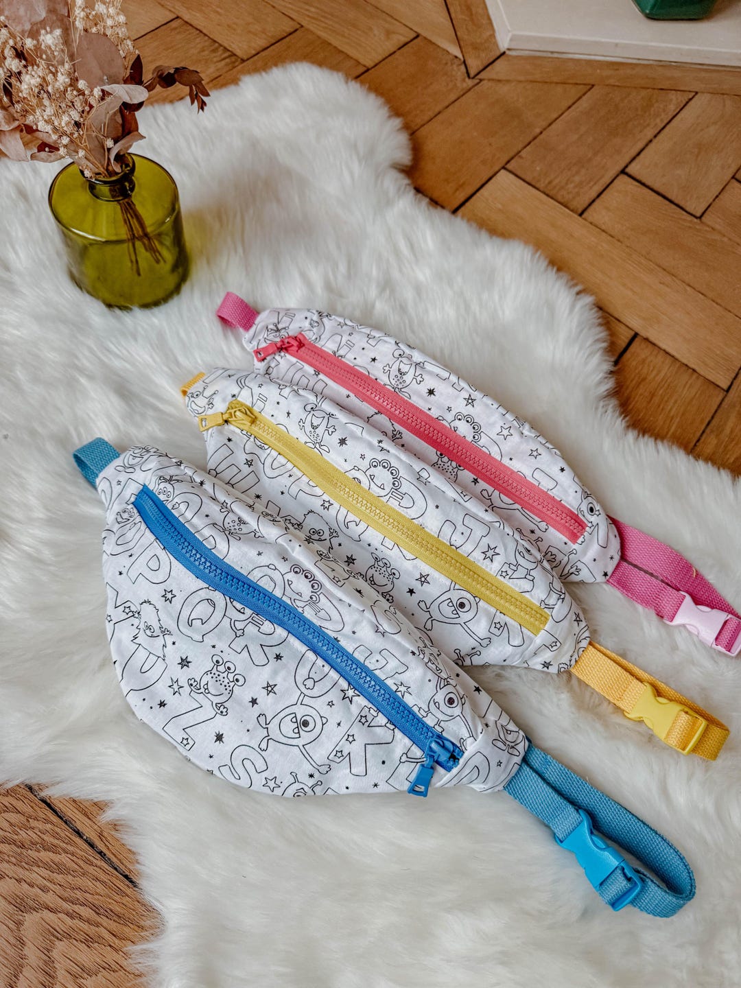 Child Coloring Fanny Pack - Creative Fanny Pack - Adjustable Size ...