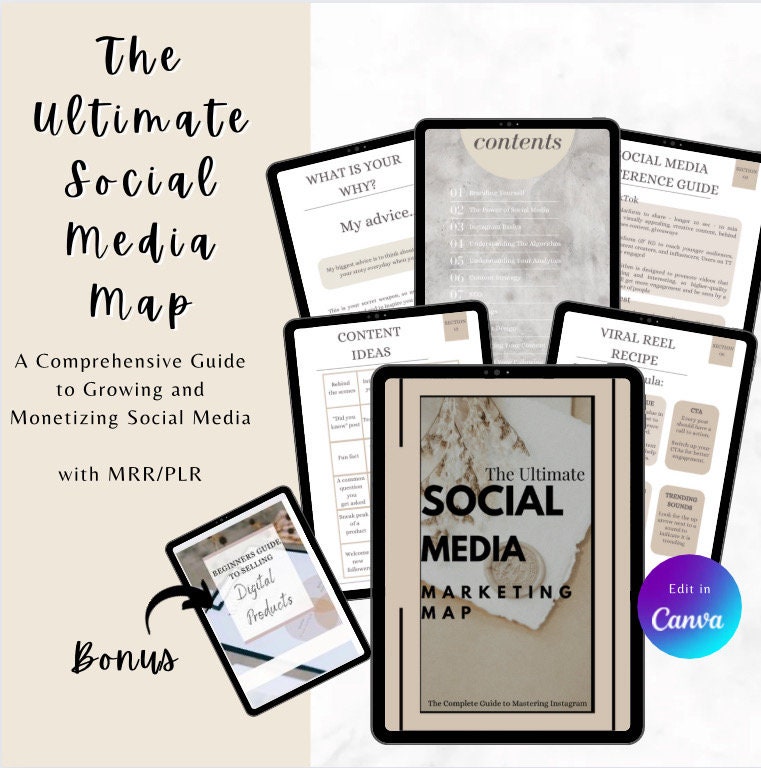 The Ultimate Social Media Marketing Map With Bonus Guide to Selling ...