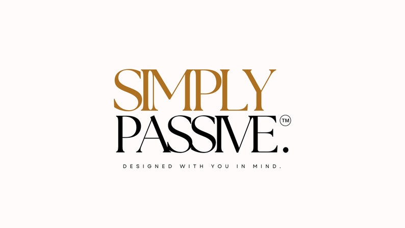 Simply Passive Digital Marketing Course With Master Resell Rights - Etsy
