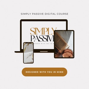Simply Passive Digital Marketing Course With Master Resell Rights - Etsy