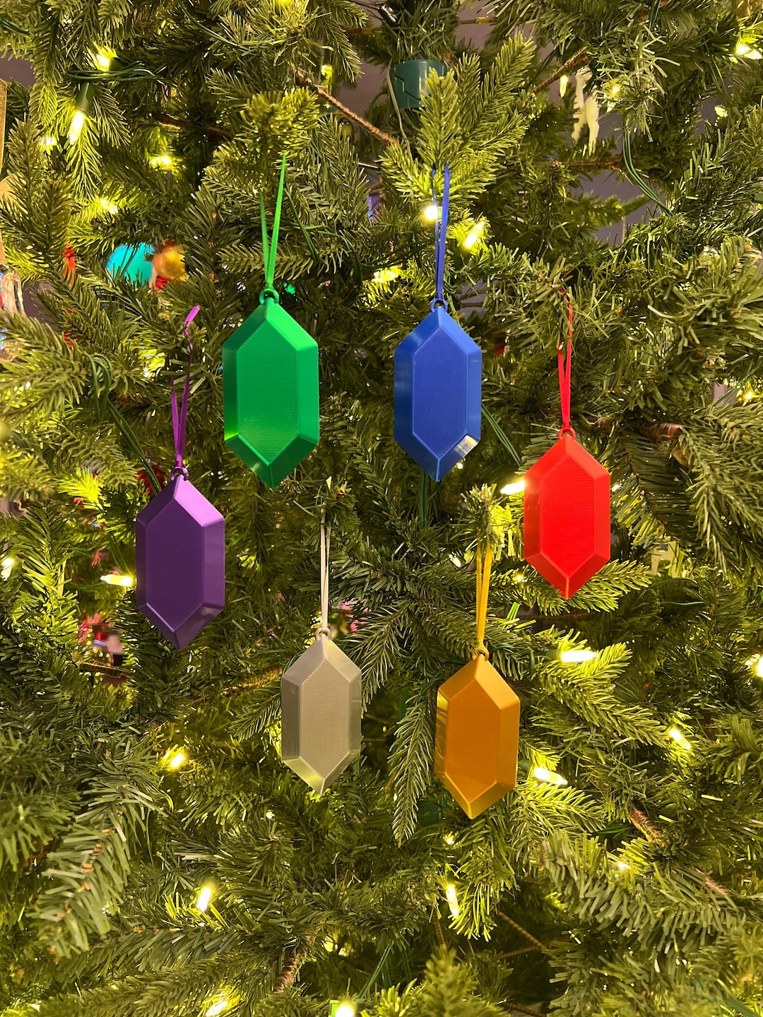 Legend of Zelda Inspired Rupee Christmas Ornaments – Set of 6 or 12 ...