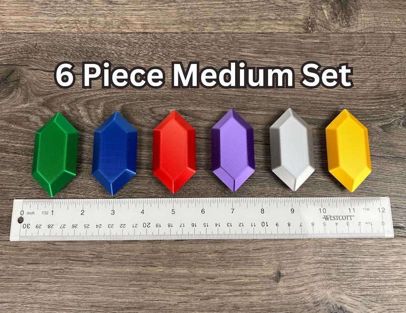 3-6 Color Magnetic Rupees, Legend of Zelda Inspired Kitchen Magnets 3D ...