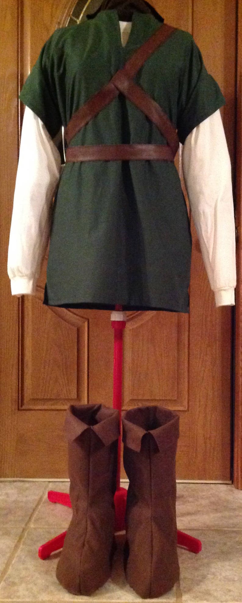 5 PC Legend of Zelda Link Costume Cosplay Elf Warrior - Etsy