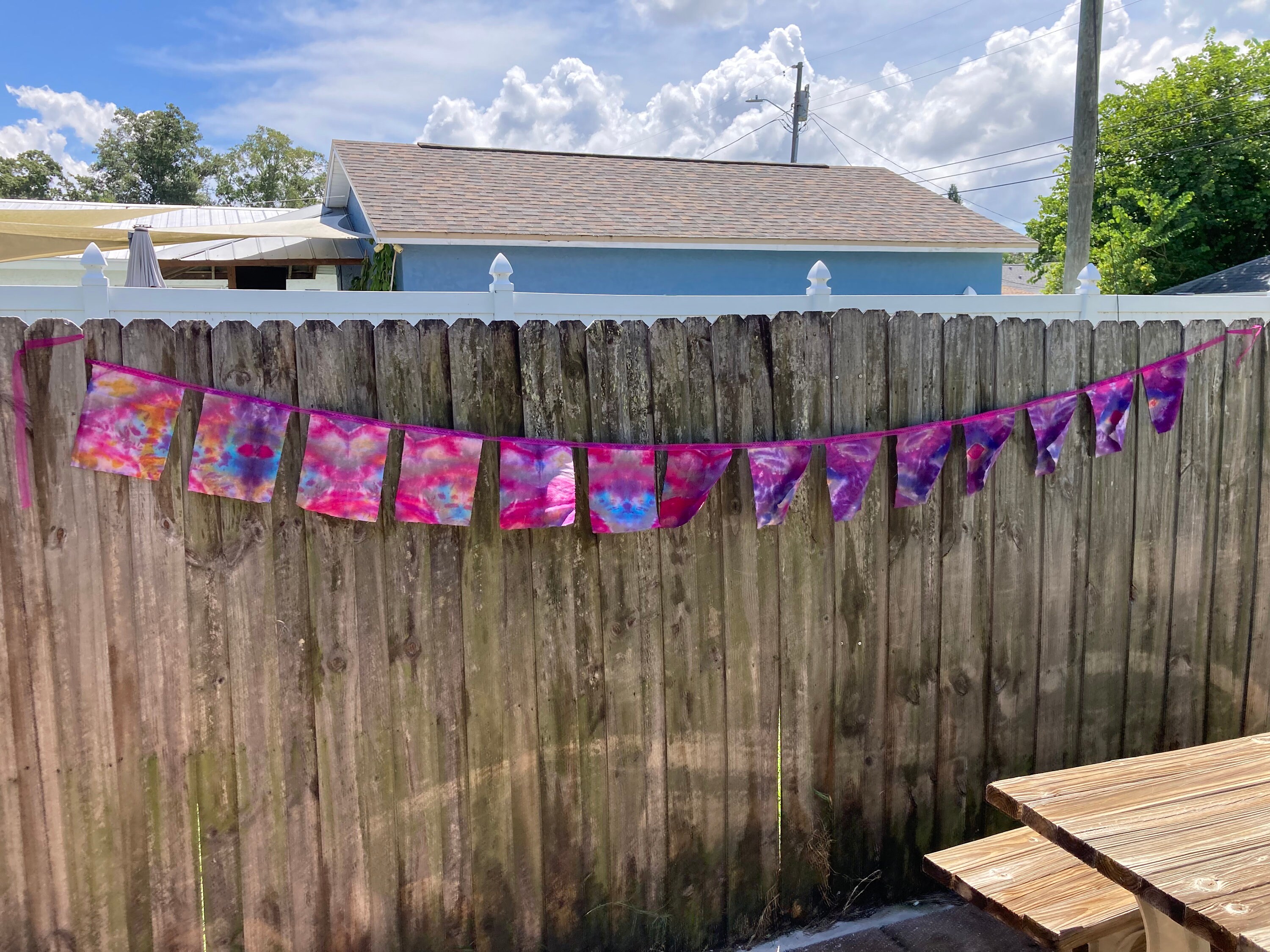 Tie Dye Banner / Festival Flags - Etsy