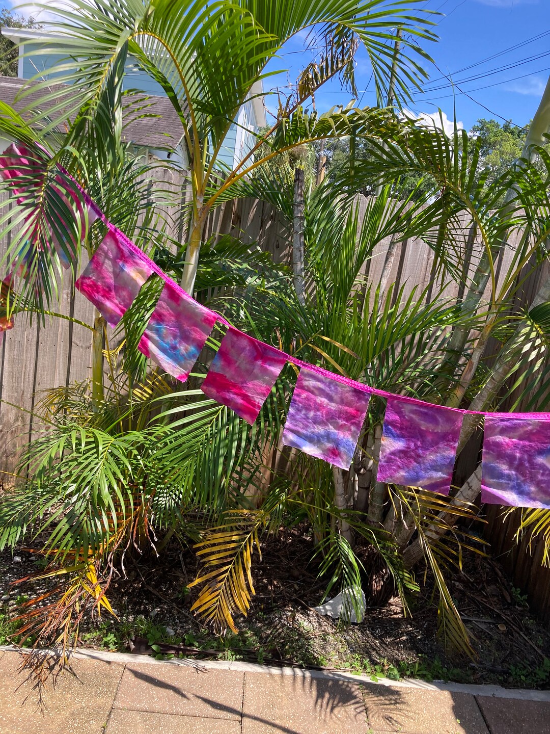 Tie Dye Banner / Festival Flags - Etsy