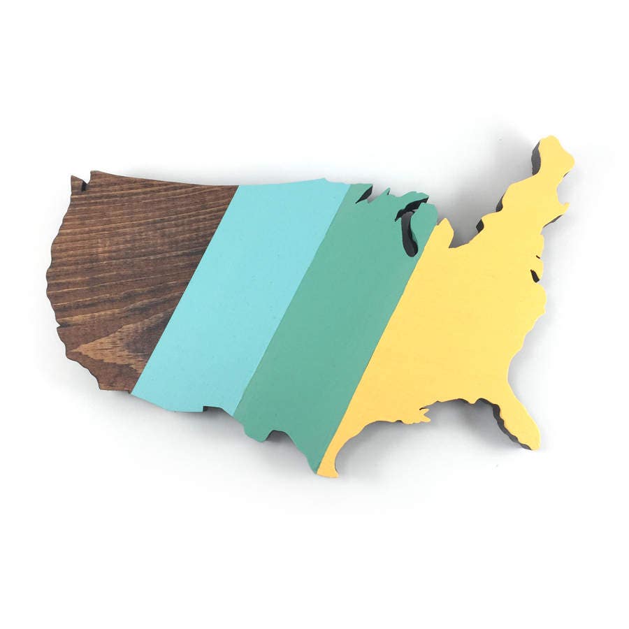 Wood USA Custom Road Trip Map - Etsy