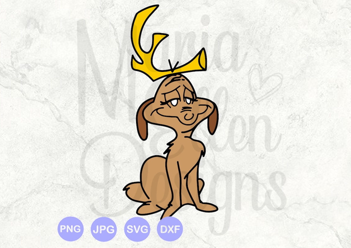 The grinch dog max svg grinch max svg the grinch vector the | Etsy