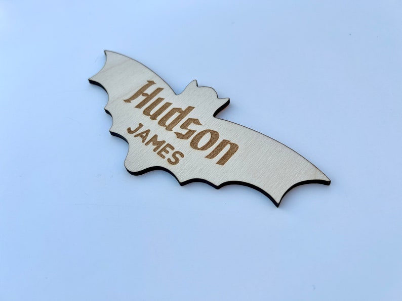 Bat Baby Name Disc Baby Birth Announcement Unique - Etsy