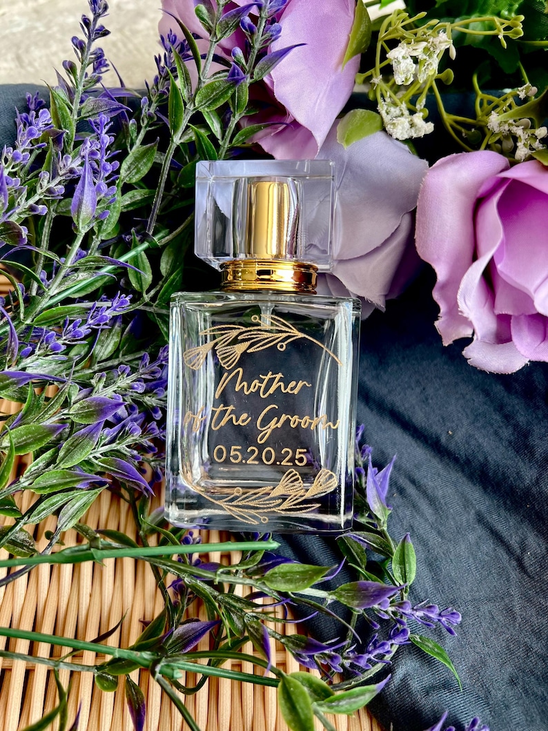 Custom Name Engraved Perfume Bottle (50ml) | Bridesmaid Proposal Gift ...