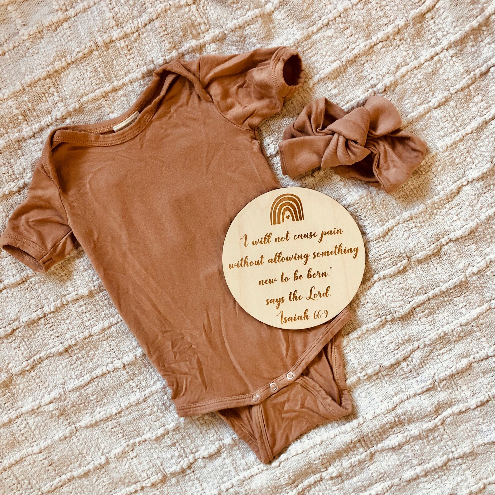 Rainbow Baby Nursery Sign/ Biblical Birth Announcement Sign/ - Etsy