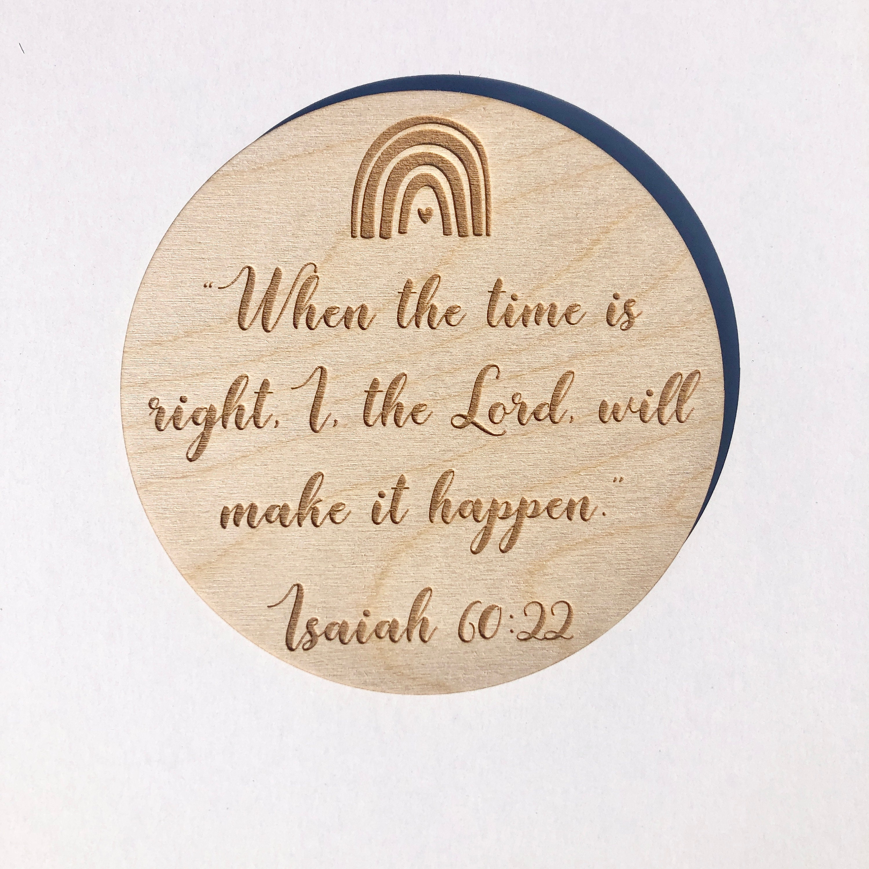 When the Time is Right I the Lord Will Make It Happen | Etsy