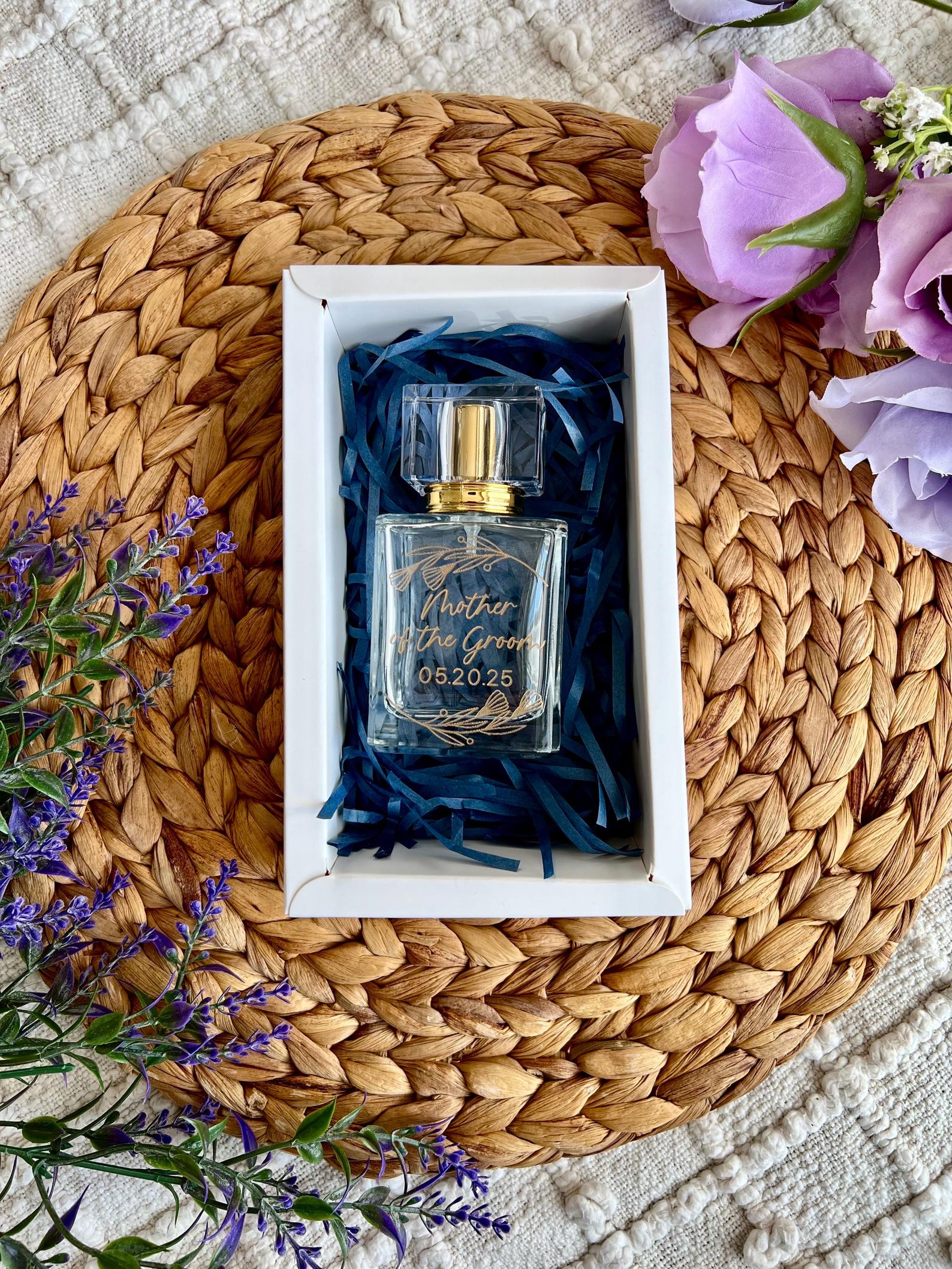 Custom Name Engraved Perfume Bottle (50ml) | Bridesmaid Proposal Gift ...