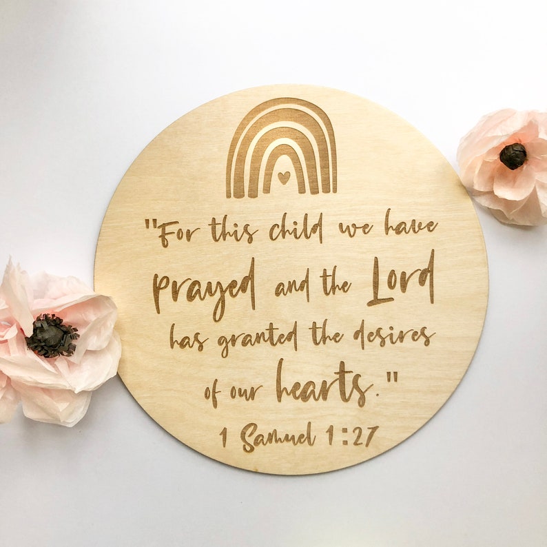 Boho Rainbow for This Child We Have Prayed Rainbow Baby - Etsy