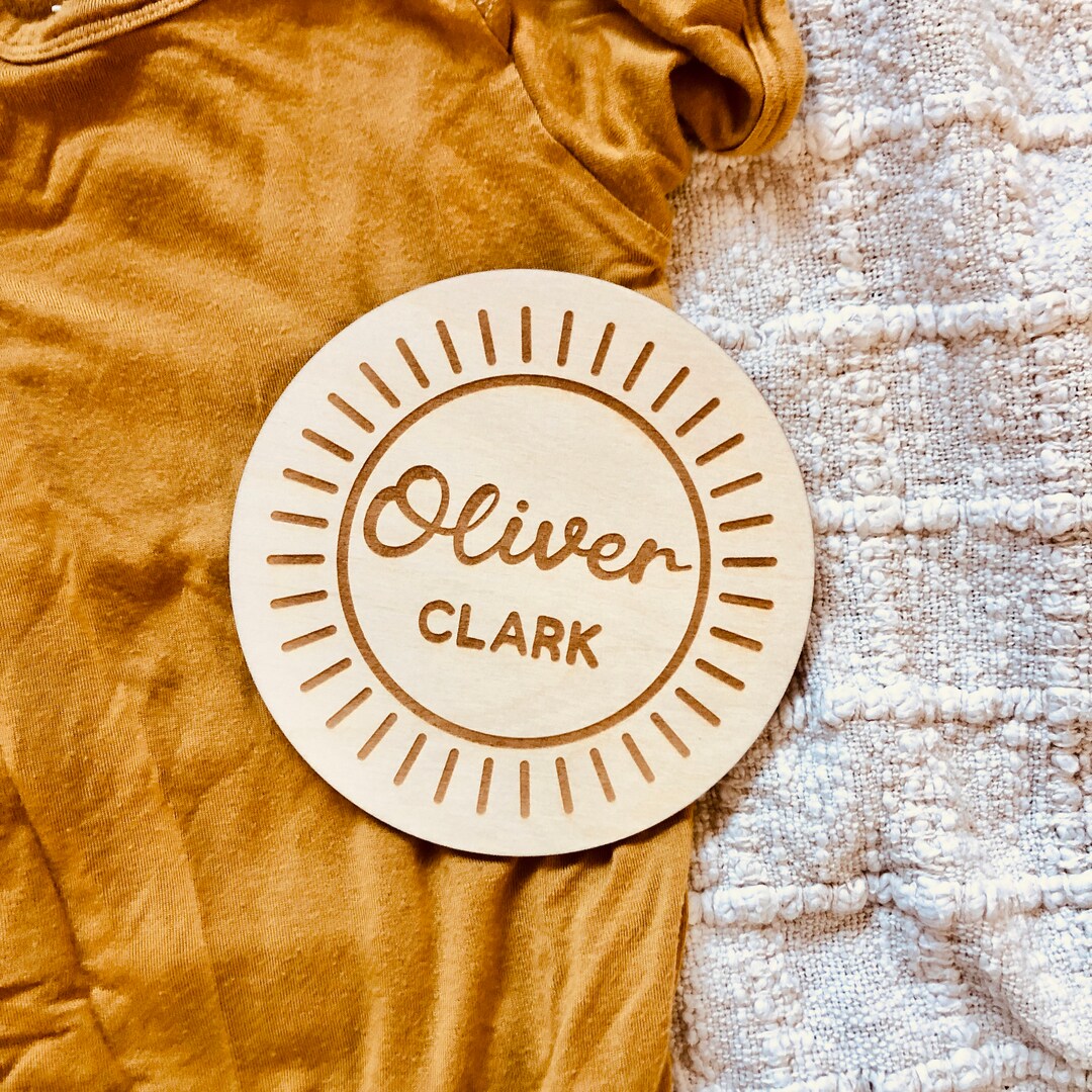 Sun Newborn Name Plaque/ Sunshine Baby Name Sign/ Gender Neutral Baby ...