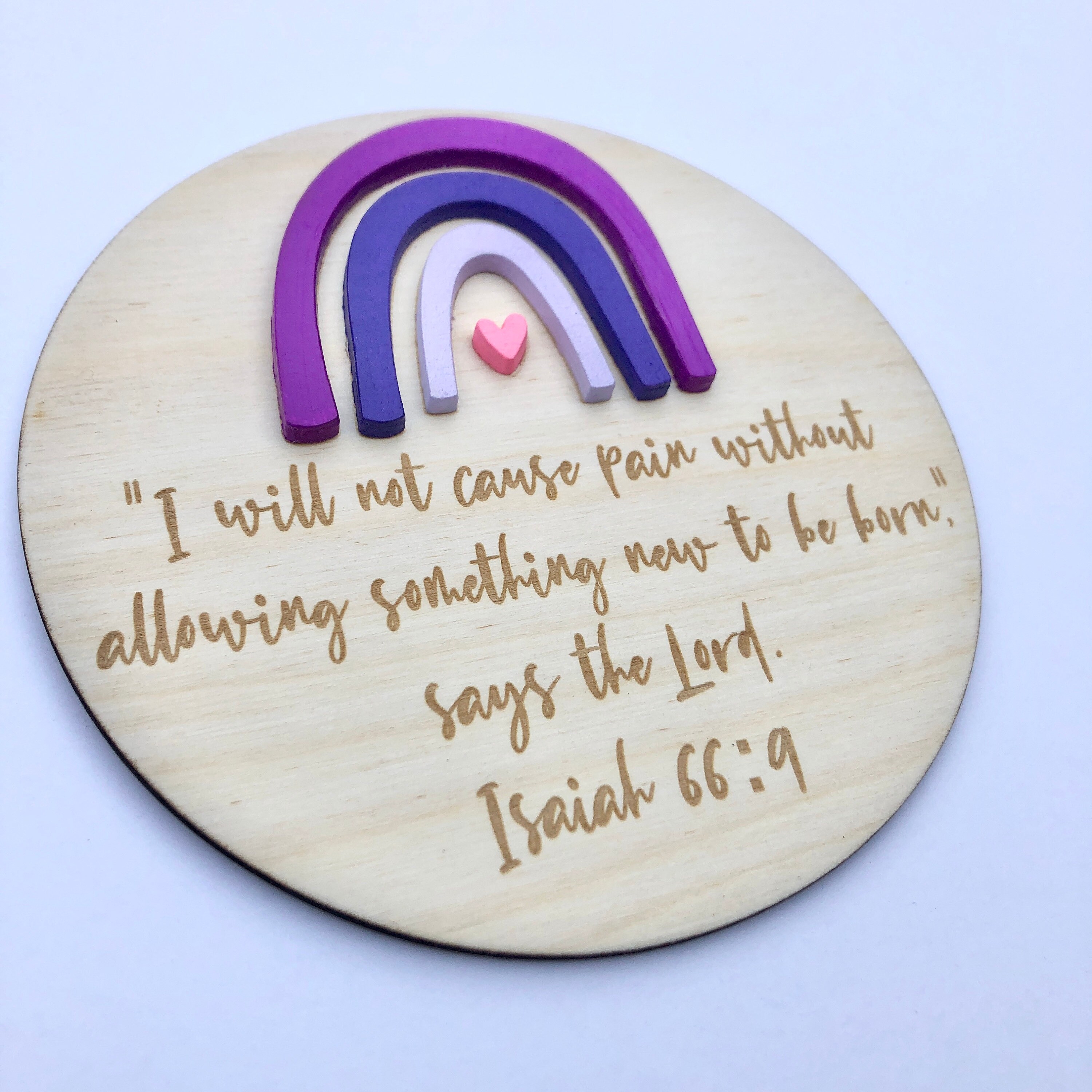 3D Rainbow Baby Nursery Sign/ Biblical Birth Announcement | Etsy