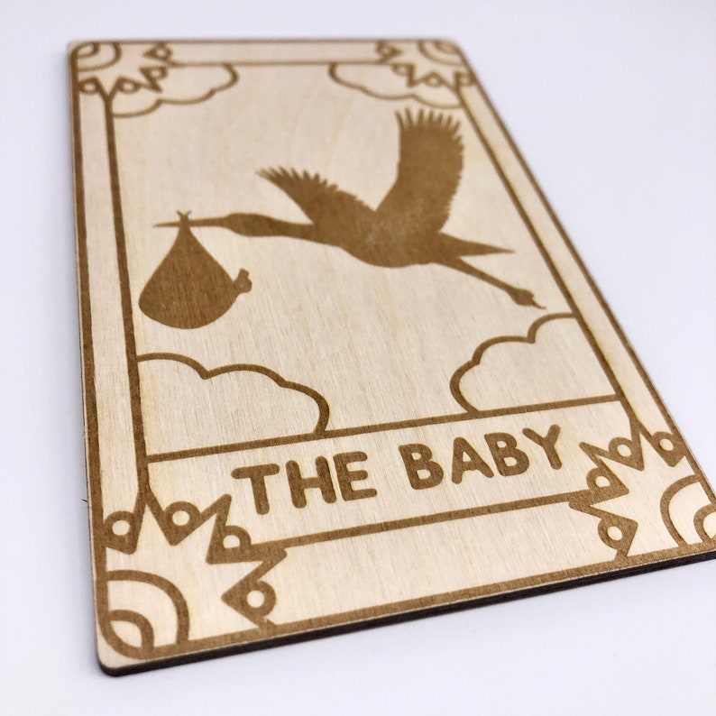 The Baby Tarot Card Pregnancy Announcement Unique Pregnancy | Etsy