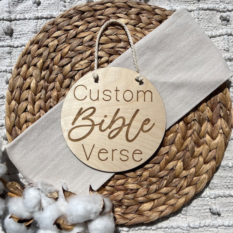 Wooden Bible Verse Sign - Etsy