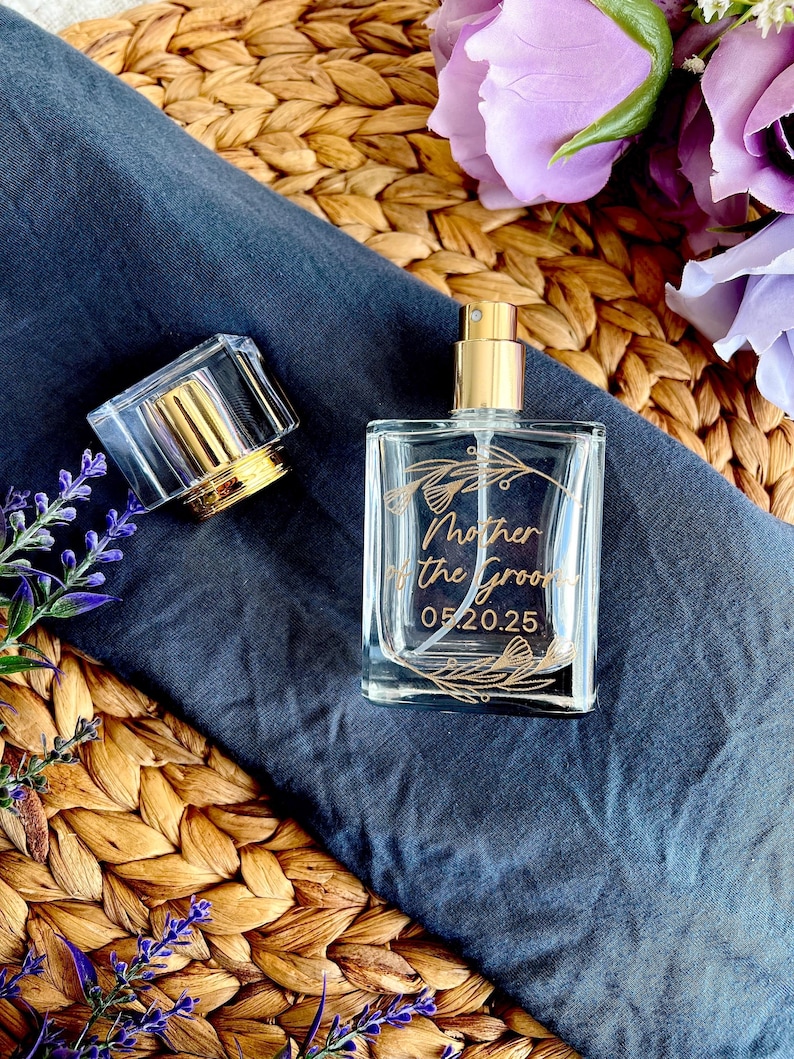 Custom Name Engraved Perfume Bottle (50ml) | Bridesmaid Proposal Gift ...