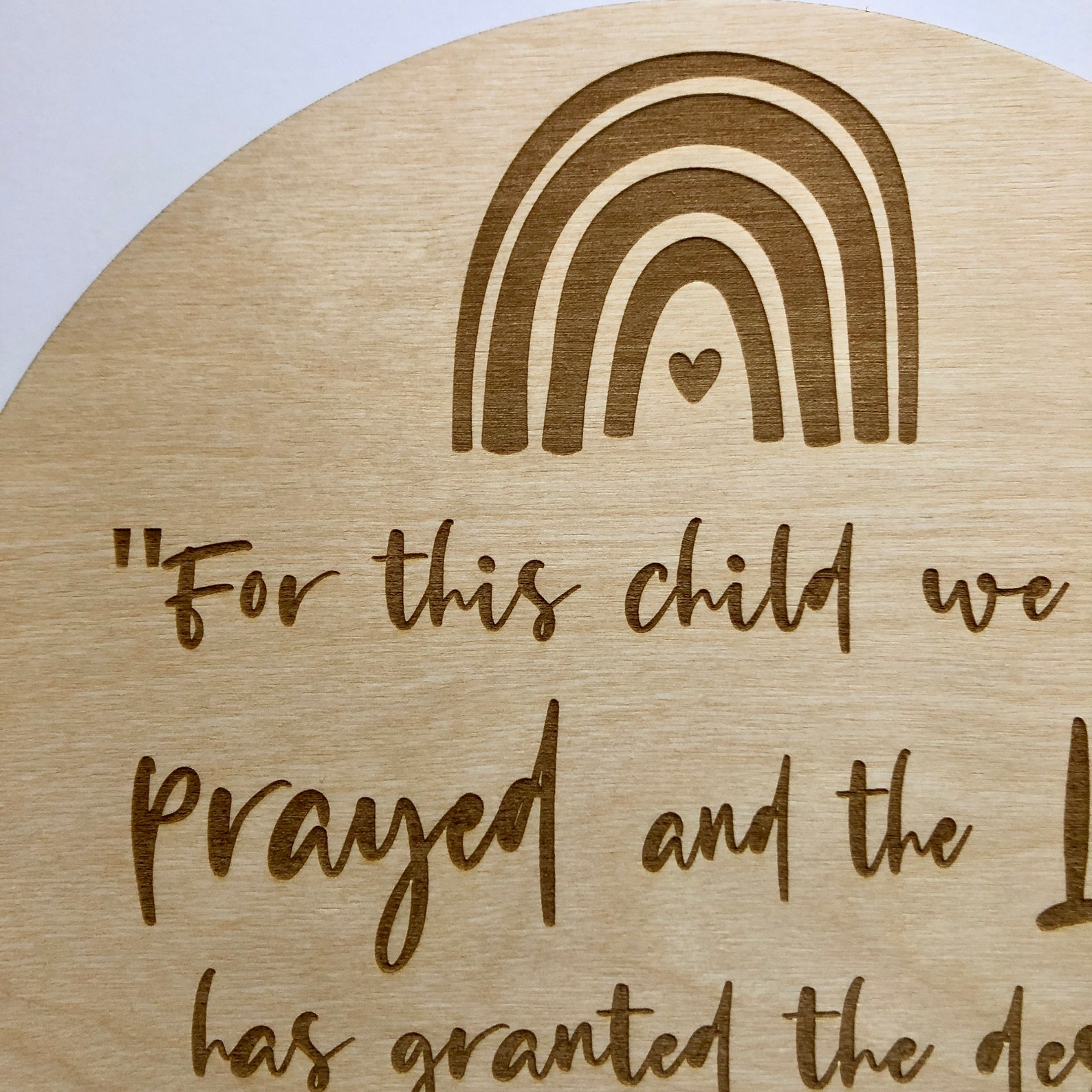 Boho Rainbow for This Child We Have Prayed Rainbow Baby - Etsy