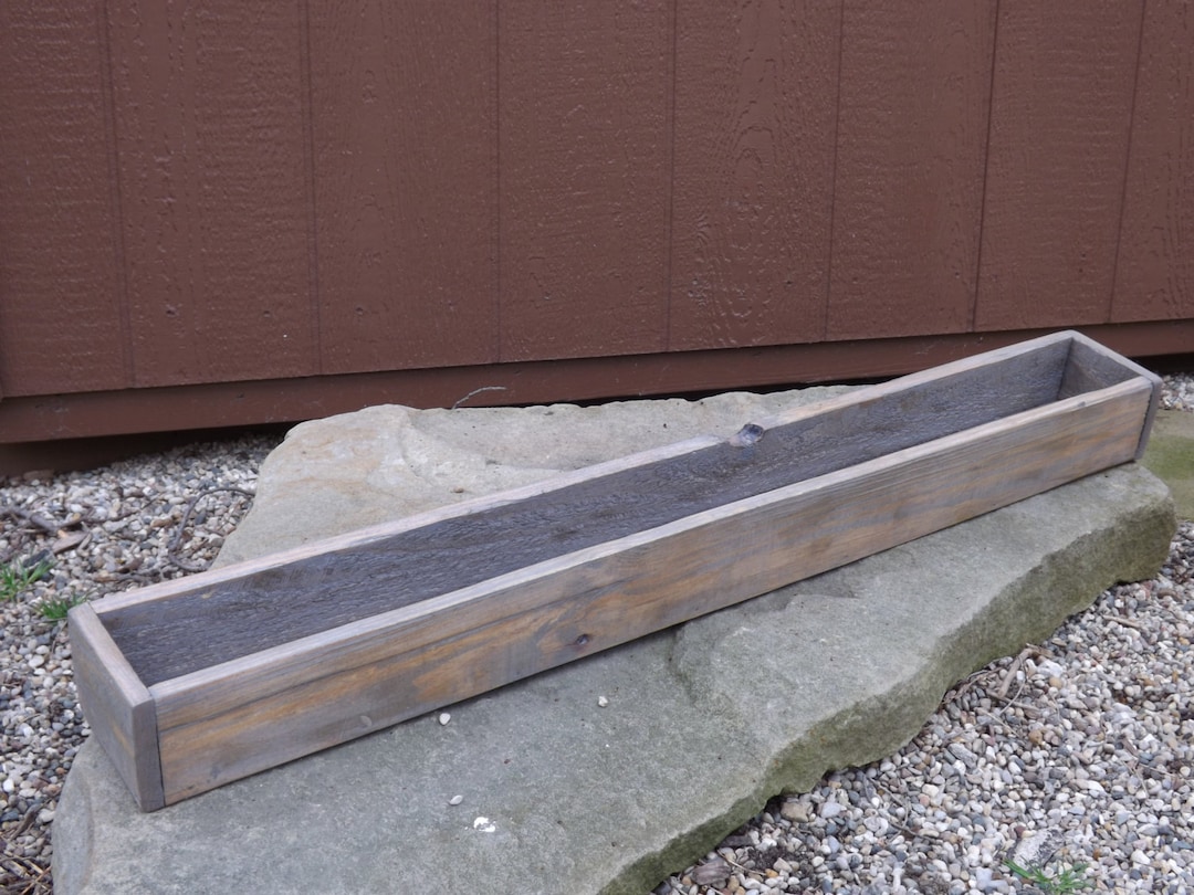 Wood Tray/herb Planter/trough/wood Table Centerpiece/wedding ...