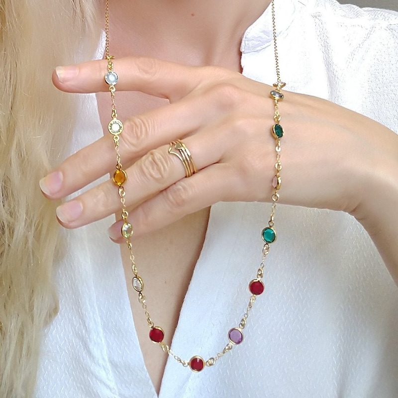 Long Necklace - Etsy