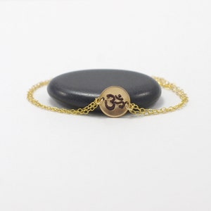 Om Bracelet, Ohm Bracelet, Personalized Om Bracelet, Spiritual Jewelry ...
