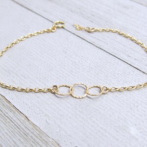 Gift for Friend, Interlocking Link Bracelet, Friendship Bracelet for 2 ...