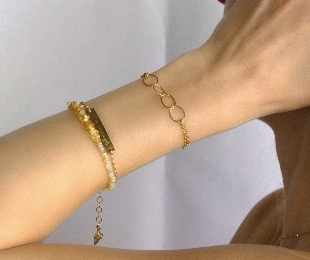 Bracelets for 4 Friends, Gifts for Best Friends, Interlocking Circle ...