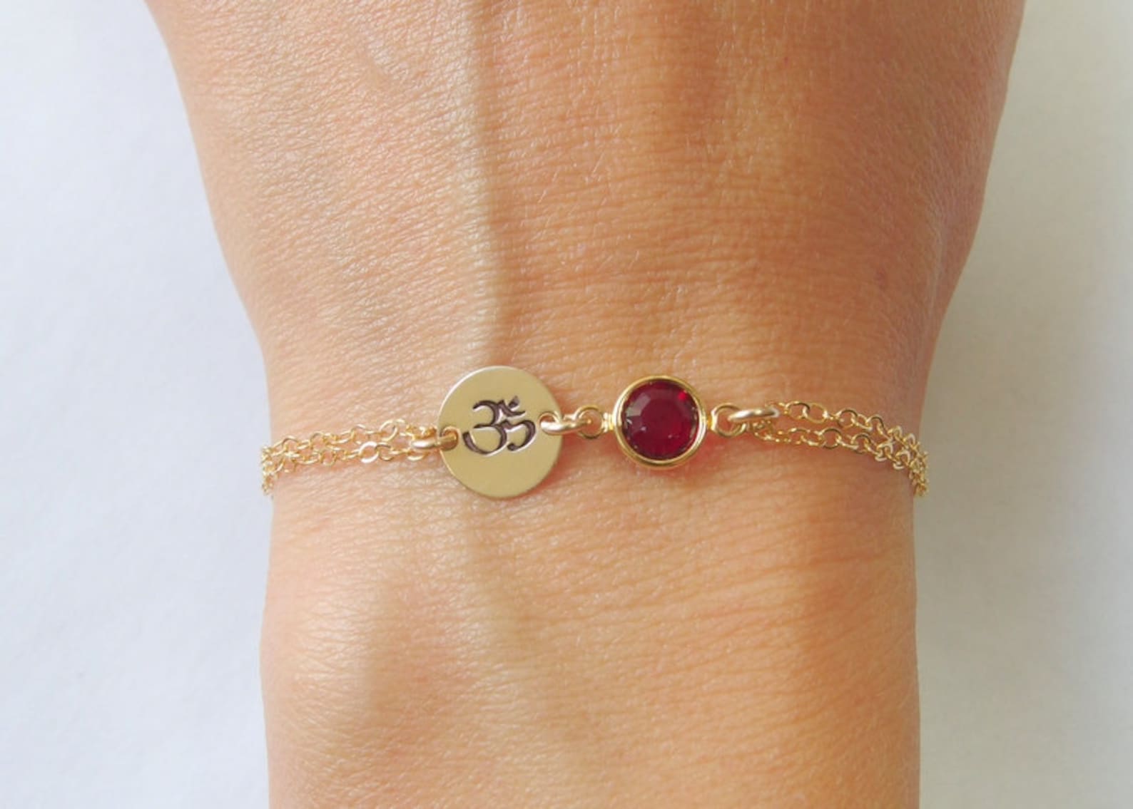 Om Bracelet, Ohm Bracelet, Personalized Om Bracelet, Spiritual Jewelry ...