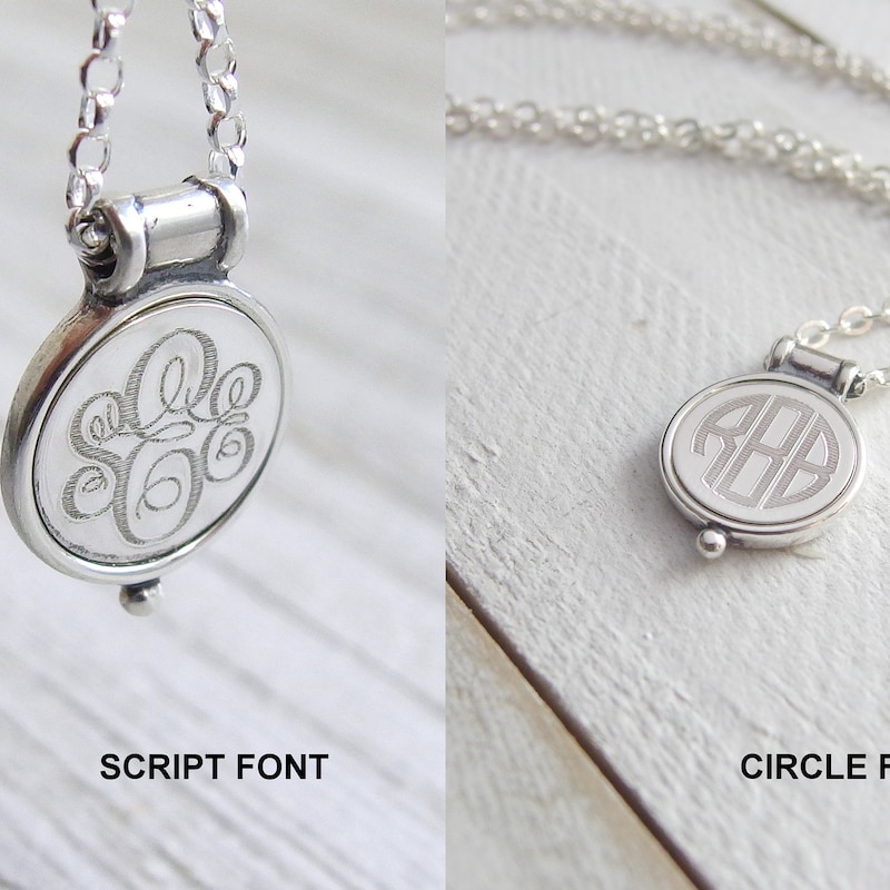 Monogram Necklace - Etsy