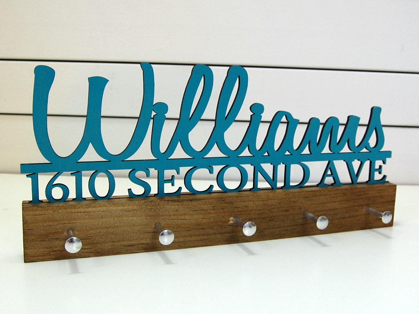 Script Name and Address Key Holder | Etsy