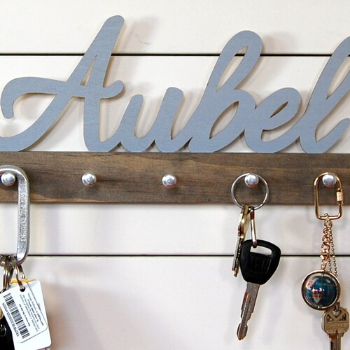Personalized Wood Key Holder for Wall Wedding Housewarming - Etsy