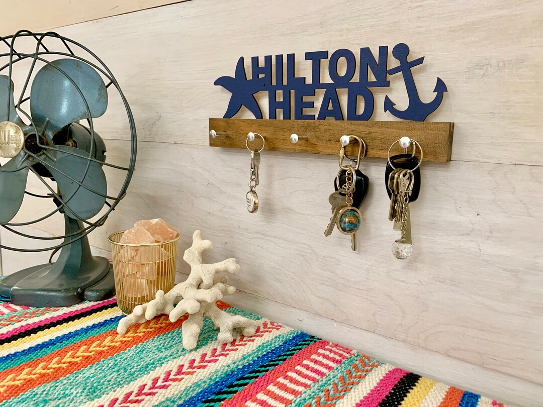 Beach House Personalized Key Holder - Etsy