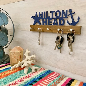 Beach House Personalized Key Holder - Etsy