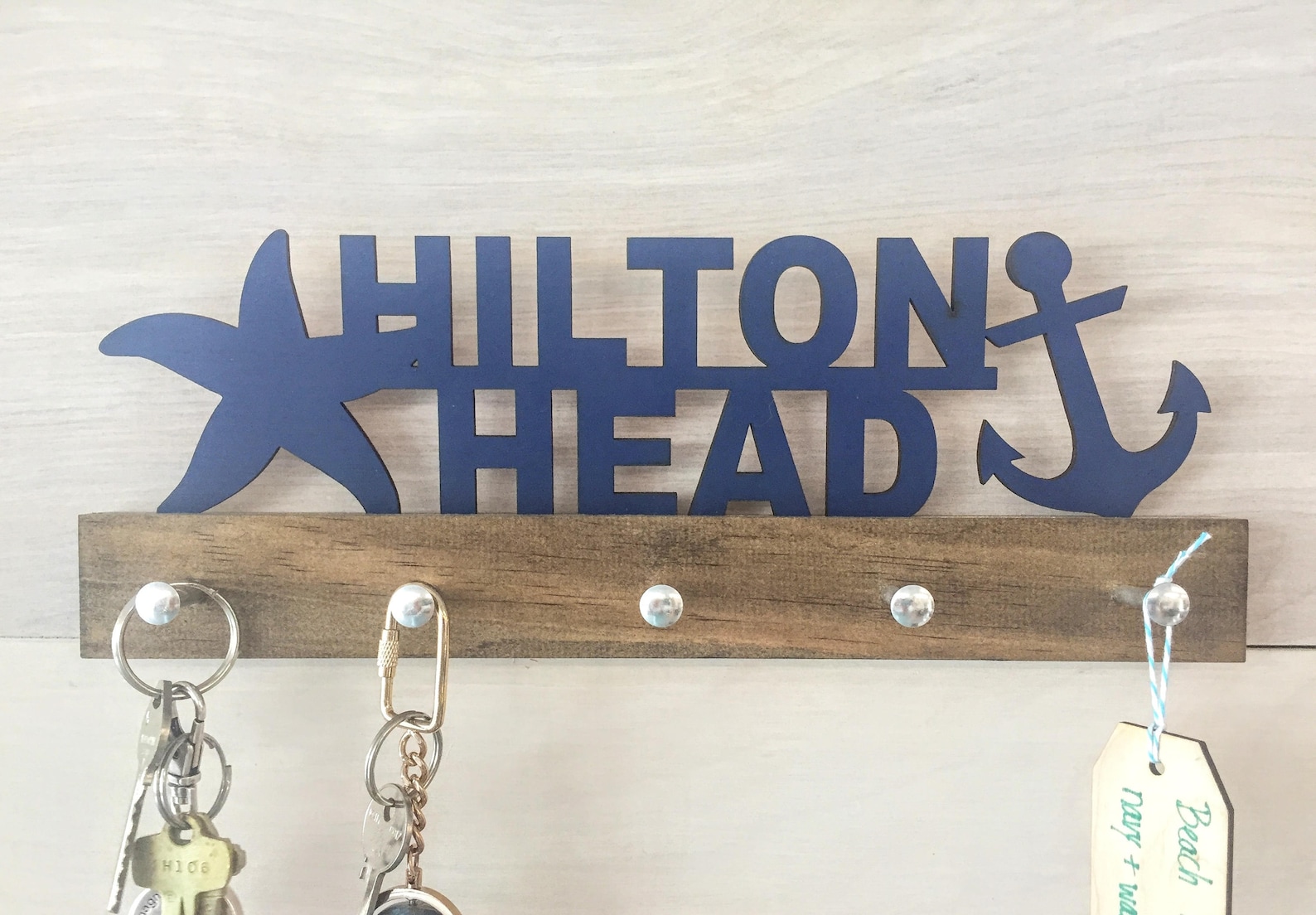 Beach House Personalized Key Holder - Etsy