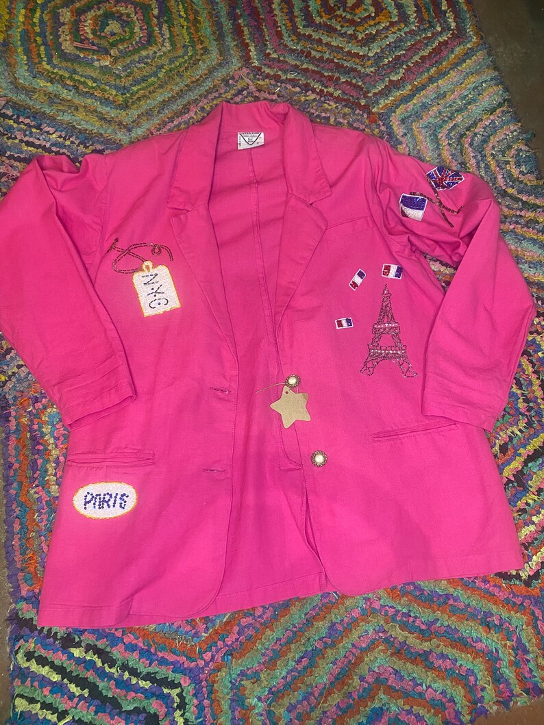 Vintage Ultra Pink barbie Blazer - Etsy