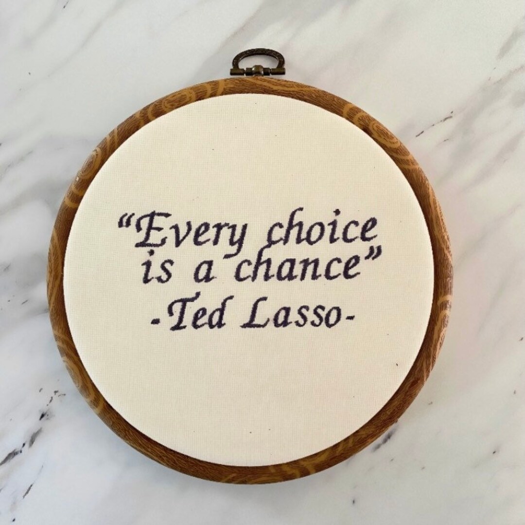 Ted Lasso Embroidery Hoop - Etsy